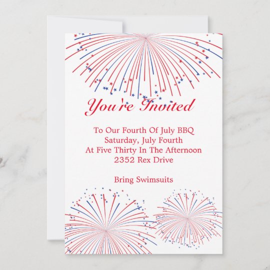 Fireworks Invitation | Zazzle.com