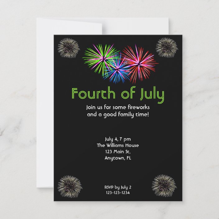 Fireworks Invitation | Zazzle.com