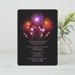 Fireworks Invitation | Zazzle