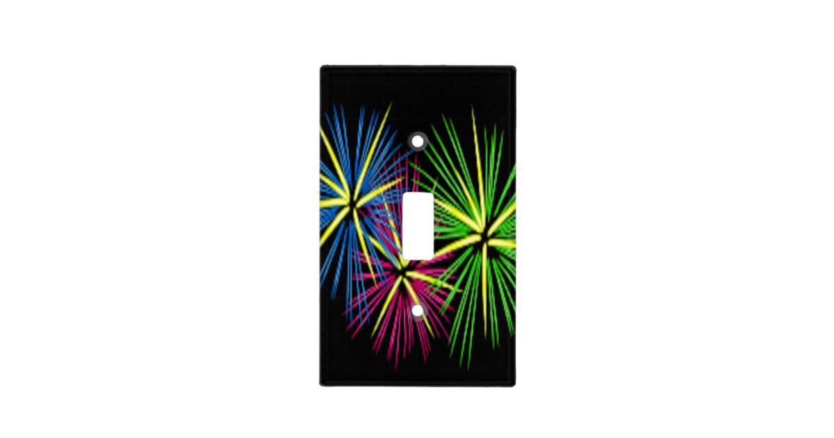 FIREWORKS LIGHT SWITCH COVER | Zazzle