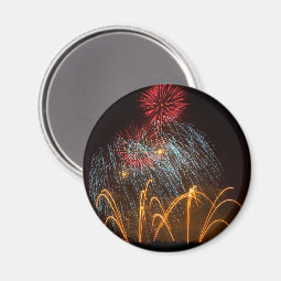 Fireworks Lighting up the Sky Magnet | Zazzle
