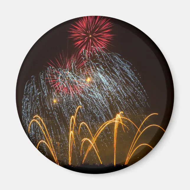 Fireworks Lighting up the Sky Magnet | Zazzle