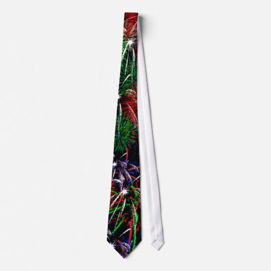 Fireworks on Black Background Neck Tie | Zazzle.com