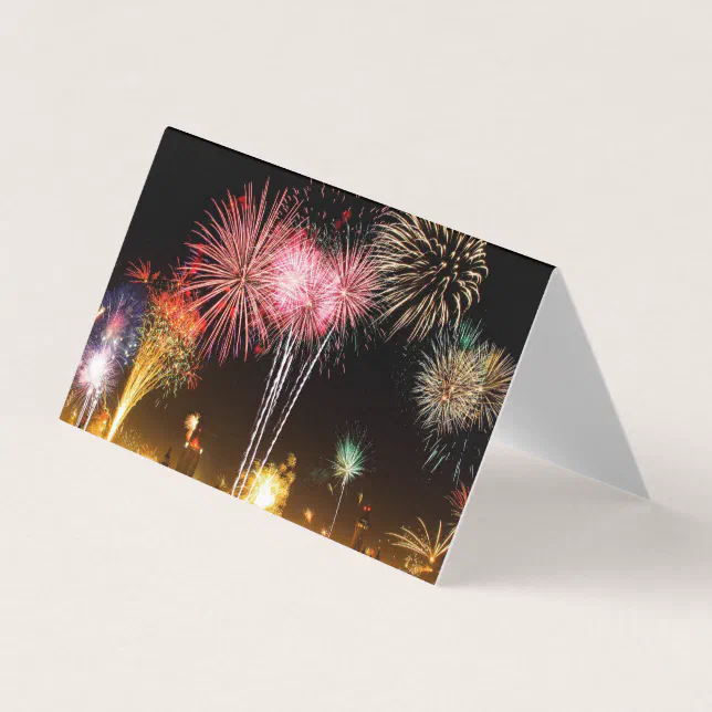 Fireworks on New Year's Eve Cards | Zazzle