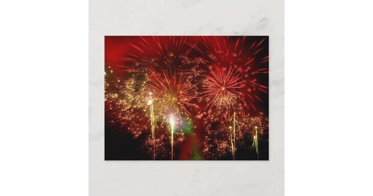 Fireworks Postcard | Zazzle