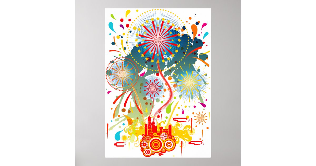 Fireworks Poster | Zazzle