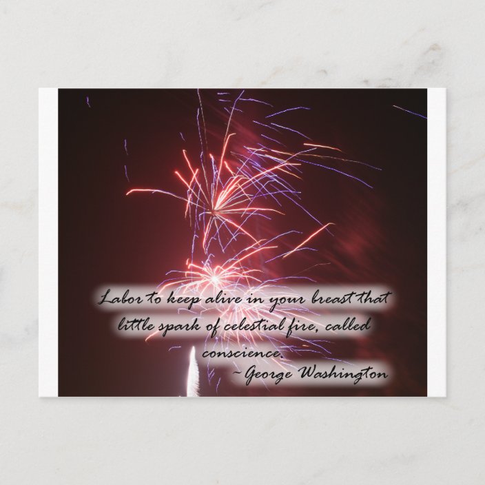 Fireworks Quote Postcard | Zazzle.com