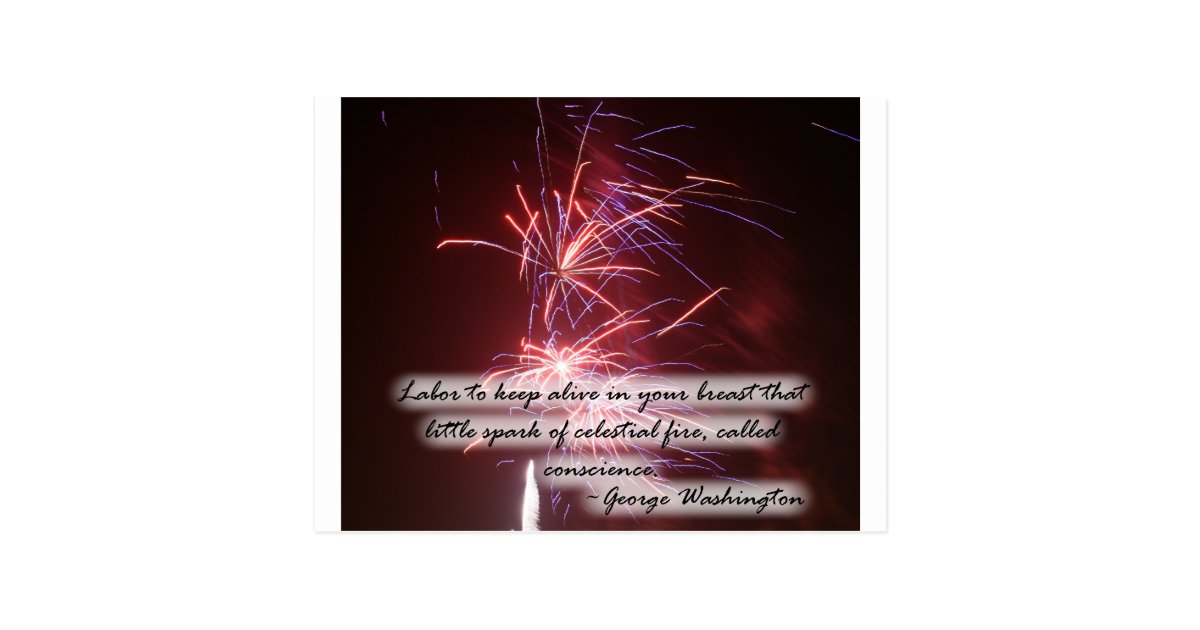 Fireworks Quote Postcard | Zazzle.com