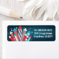 Fireworks Rockets 4th of July Address Labels | Zazzle