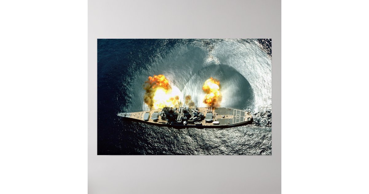 Firing Full Broadside Framed Posters | Zazzle