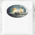 Firing Full Broadside Stickers | Zazzle