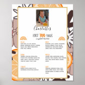 First 100 Foods Baby Weaning Poster | Zazzle