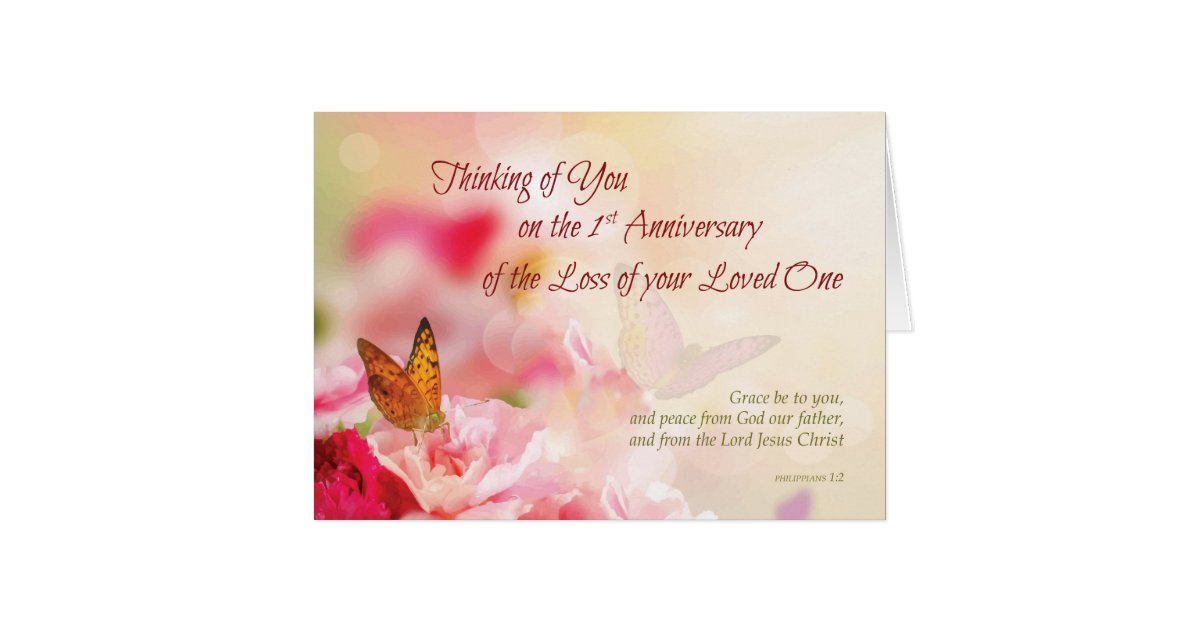 First 1st Anniversary Of Loss Of Loved One Death Card Zazzle first-1st-anniversary-of-loss-of-loved-one-death-card-zazzle