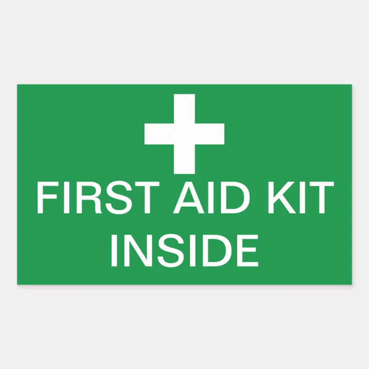 First Aid Kit Inside Sticker | Zazzle