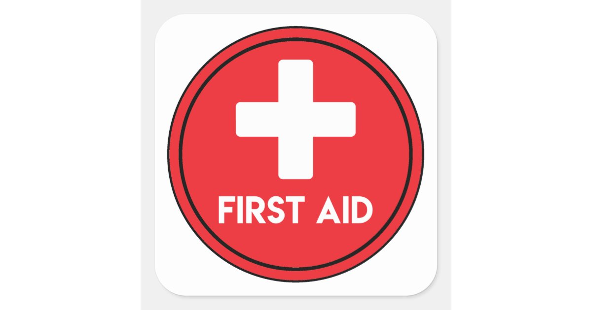 First Aid STICKER | Zazzle