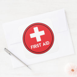 First Aid STICKER | Zazzle