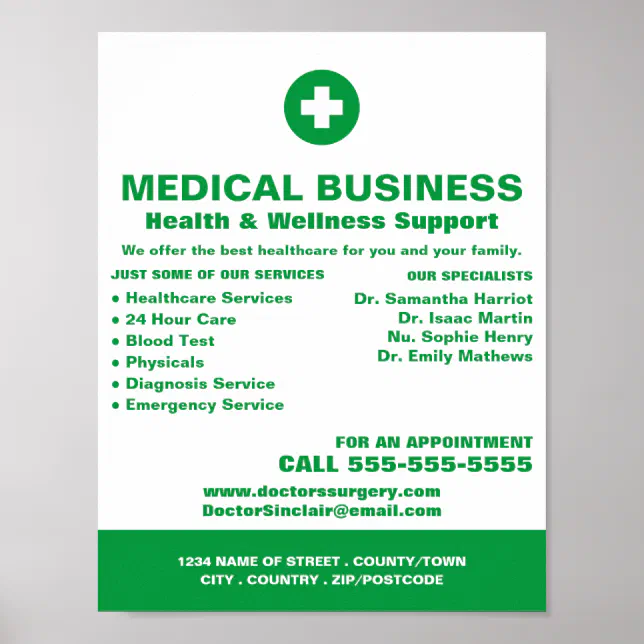 First Aid Symbol, General Practitioner, Nurse Poster | Zazzle