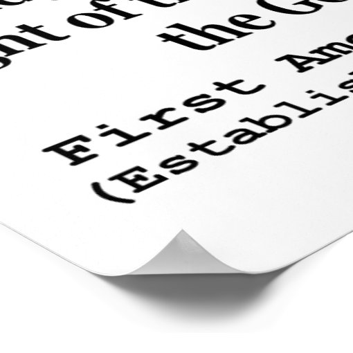 First Amendment of the United States Constitution Poster | Zazzle