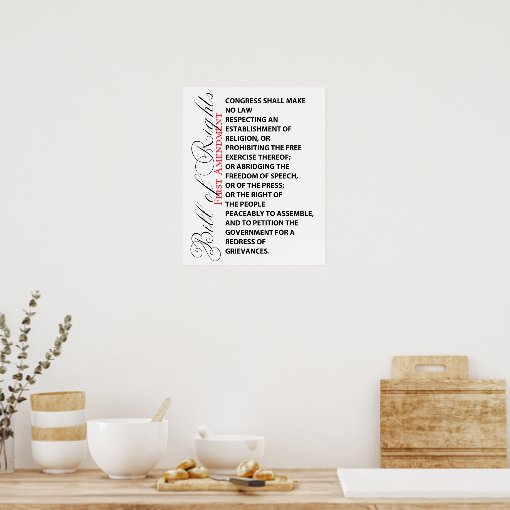 First Amendment Poster | Zazzle