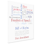 First Amendment Rights - Freedom of Speech Canvas Print | Zazzle