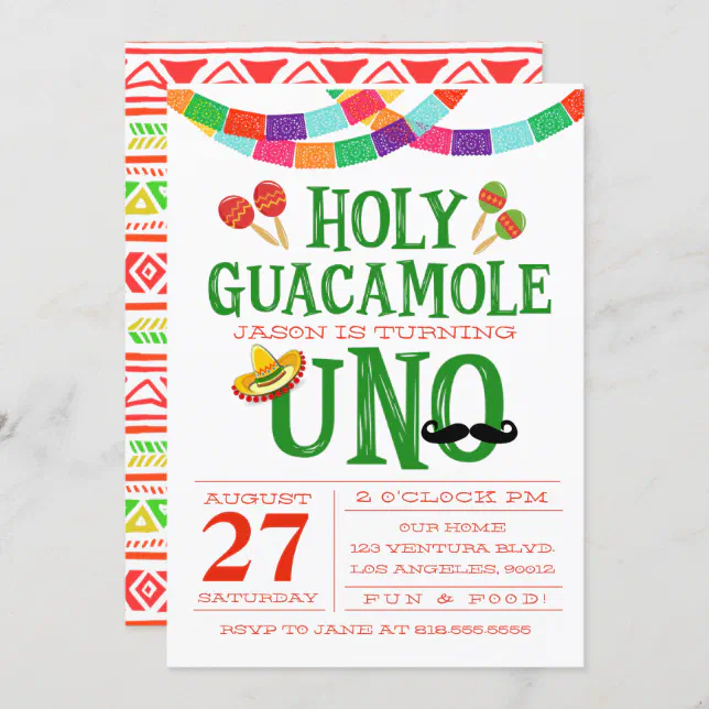 FIRST BIRTHDAY FIESTA INVITATION | Zazzle