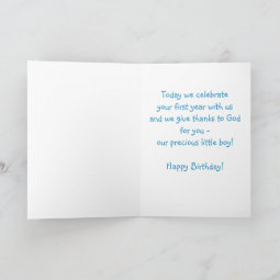 First Birthday From Parents Card | Zazzle