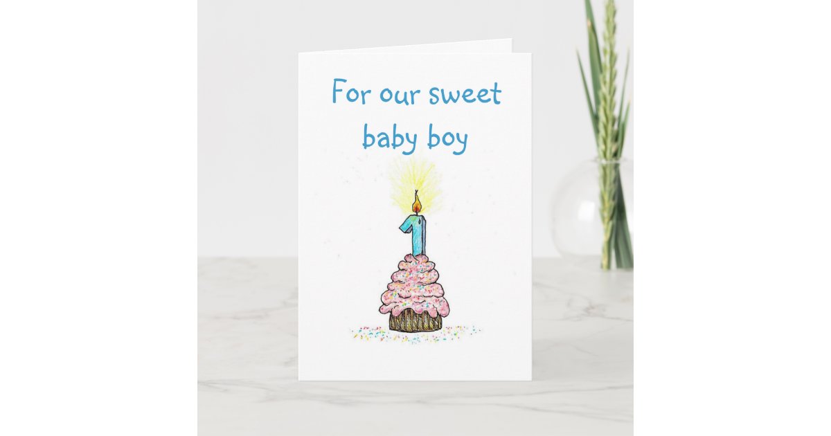 First Birthday From Parents Card | Zazzle