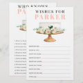 First Birthday Game Modern Pink Floral Girl | Zazzle