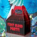 First Blood Party Red Dripping Period Name Favor Boxes | Zazzle