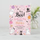 First Boo Day Pink Spooktacular Halloween Birthday Invitation | Zazzle