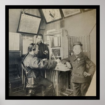 First Chinese Telephone Operator, Chinatown 1922 Poster | Zazzle