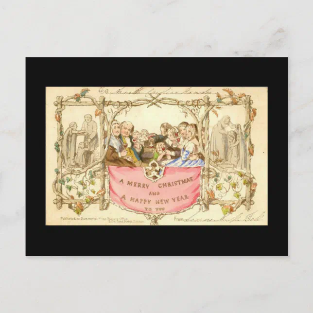 First Christmas Card - John C Horsley - 1843 | Zazzle
