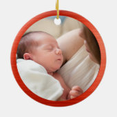 First Christmas Grandma String Lights Photo Ceramic Ornament | Zazzle