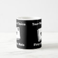 First Class Male with Personalised Name Coffee Mug | Zazzle