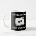 First Class Male with Personalised Name Coffee Mug | Zazzle