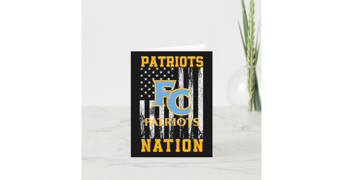 First Colonial Patriots Logo Nation Hs Card | Zazzle