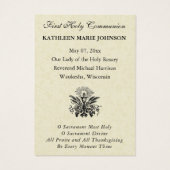 First Communion Catholic Remembrance Holy Card | Zazzle