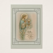 First Communion Catholic Remembrance Holy Card | Zazzle