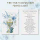 First Communion Catholic Remembrance Holy Card | Zazzle
