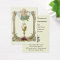 First Communion Catholic Remembrance Holy Card | Zazzle