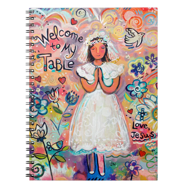 First Communion Girl Journal Notebook | Zazzle