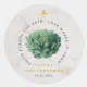 First Communion Green Succulent Faith Plants Seed Classic Round Sticker ...