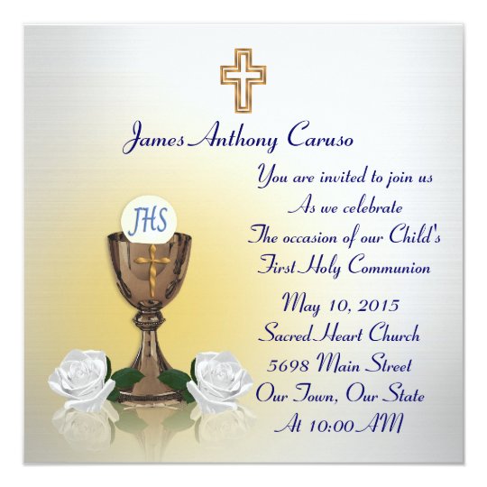 First Communion invitation | Zazzle.com