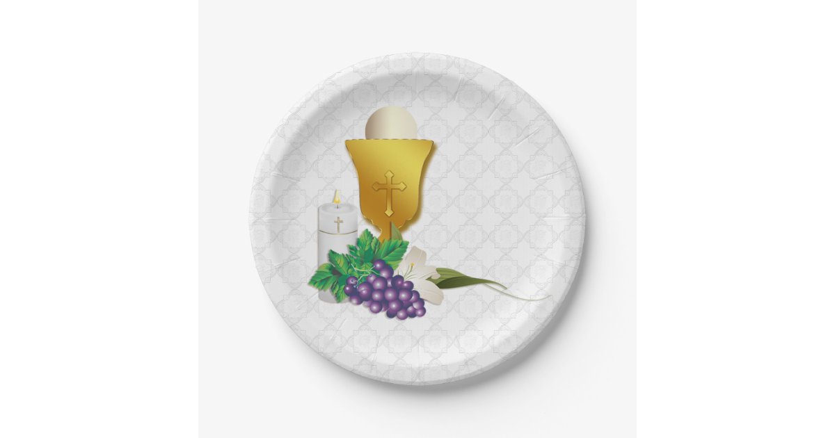 First Communion Paper Plates | Zazzle First Communion Paper Plates | Zazzle