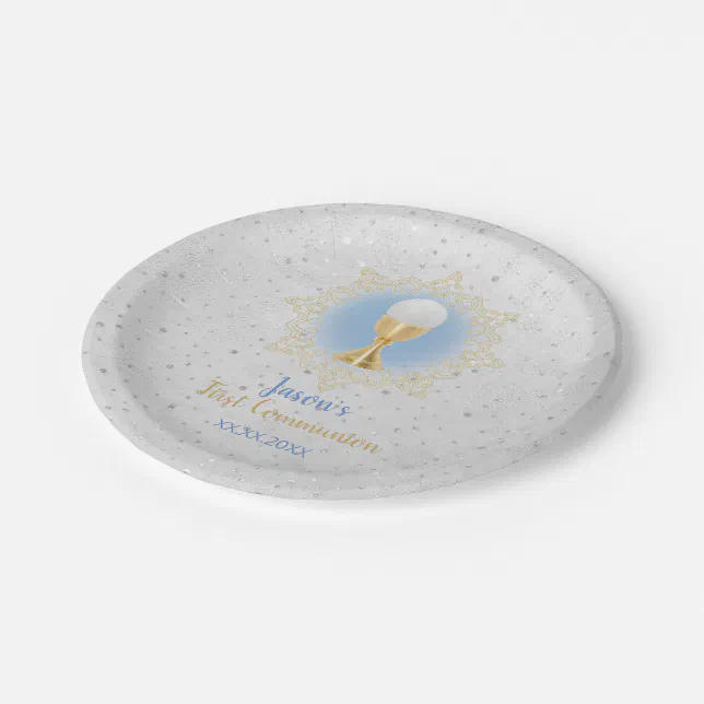 first communion paper plates | Zazzle