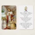 First Communion Catholic Remembrance Holy Card | Zazzle
