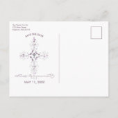 First Communion Save The Date Postcard with Photo | Zazzle