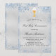 First communion silver blue boy luxury invitation | Zazzle