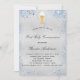 First communion silver blue boy luxury invitation | Zazzle