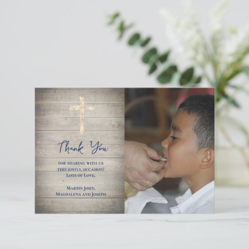 First Communion thank you card | Zazzle